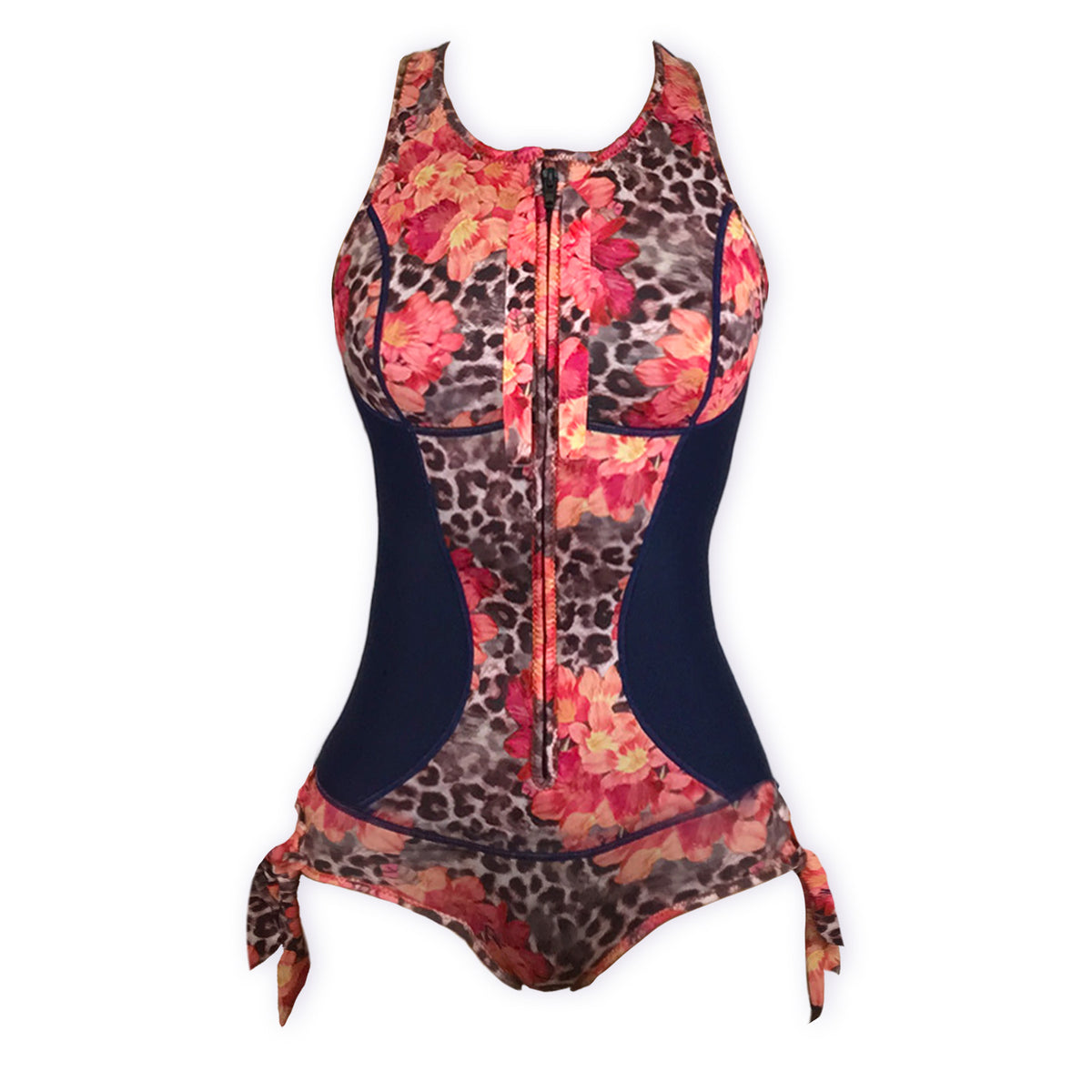 Sirensong Wetsuits 2.5mm Sleeveless Springsuit | Malabar floral/leopard ...